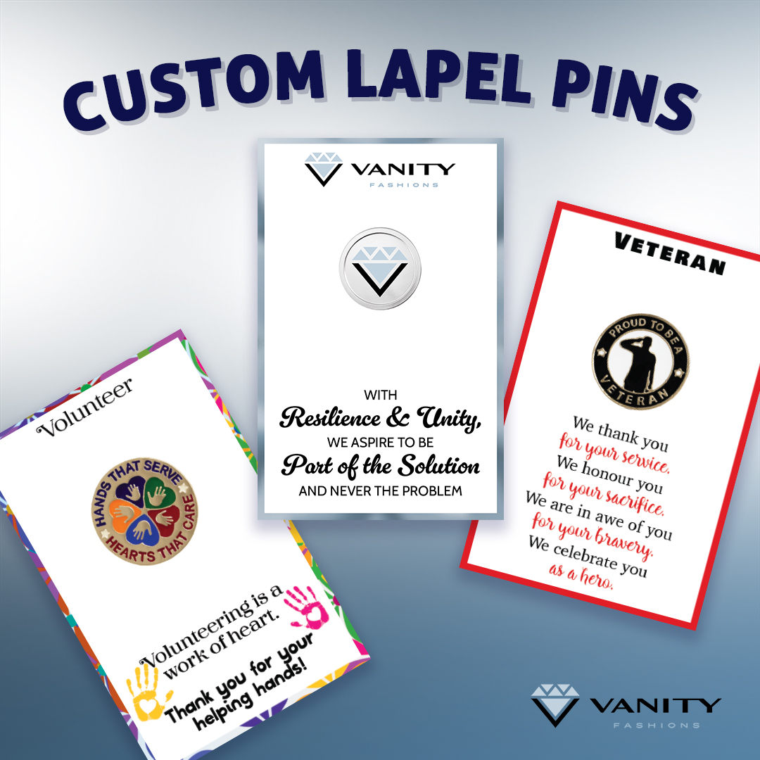 Custom Lapel Pins - Vanity Fashions